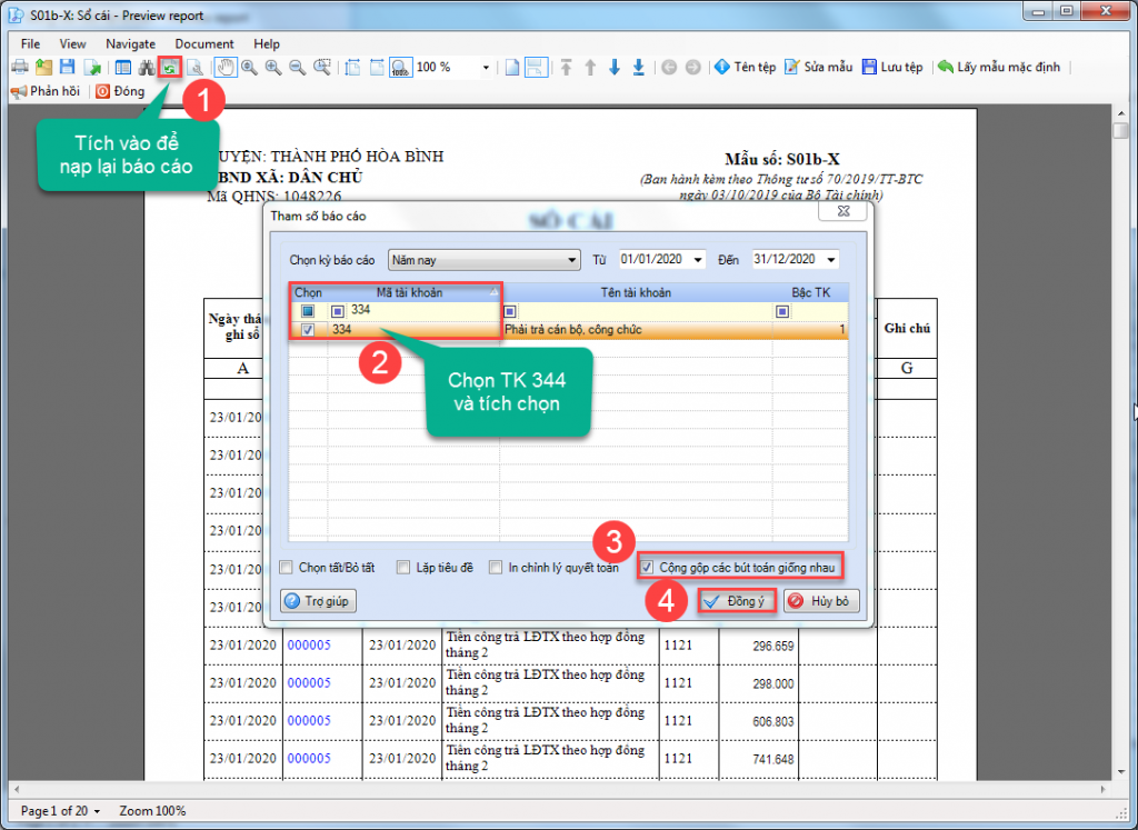 Khi xem Bảng cân đối tài khoản thấy TK 334 còn số dư cuối kỳ thì làm ...